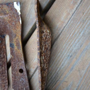 Vintage Rusty Metal Pieces Set of 2 Old Hardware Found Objects ...