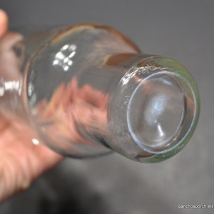 Vintage Clear Glass Rolling Pin 13 Inch Missing Screw Cap Kitchen ...