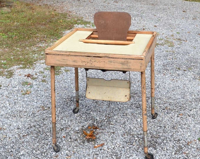 Vintage Babee Tenda Baby Play Activity Table Feeding Chair Baby Butler ...