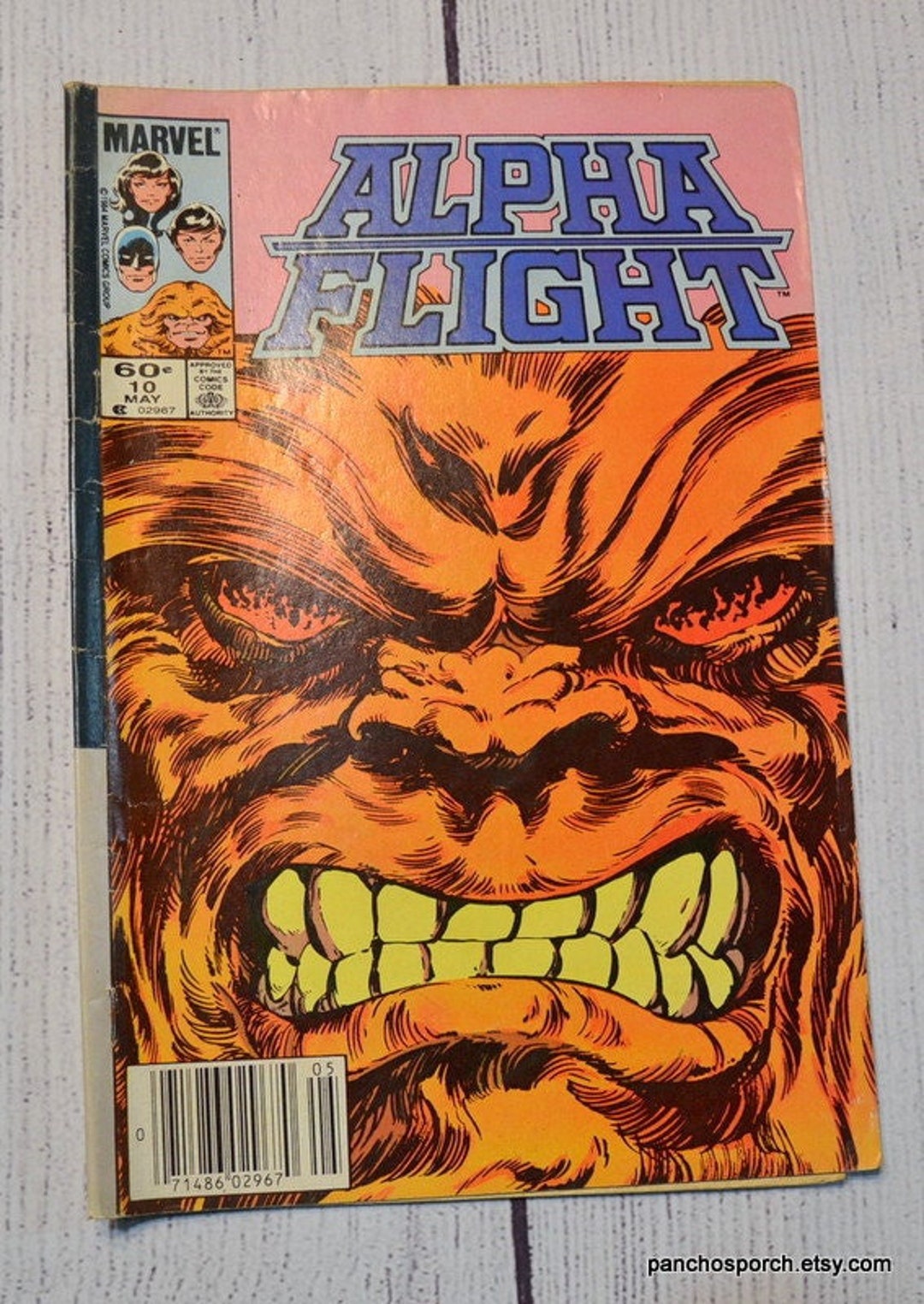 Vintage Alpha Flight Comic Book 1984 No 10 Marvel Comics Collectible ...