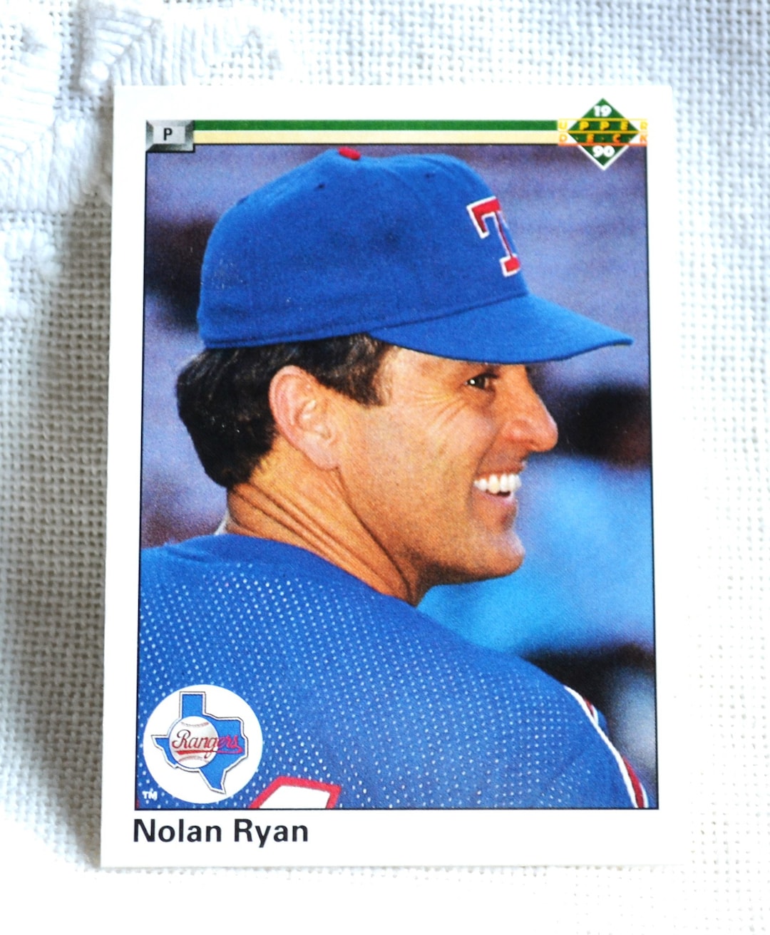 NOLAN RYAN Baseball Card 1990 Upper Deck No 544 Texas Rangers 1990s ...