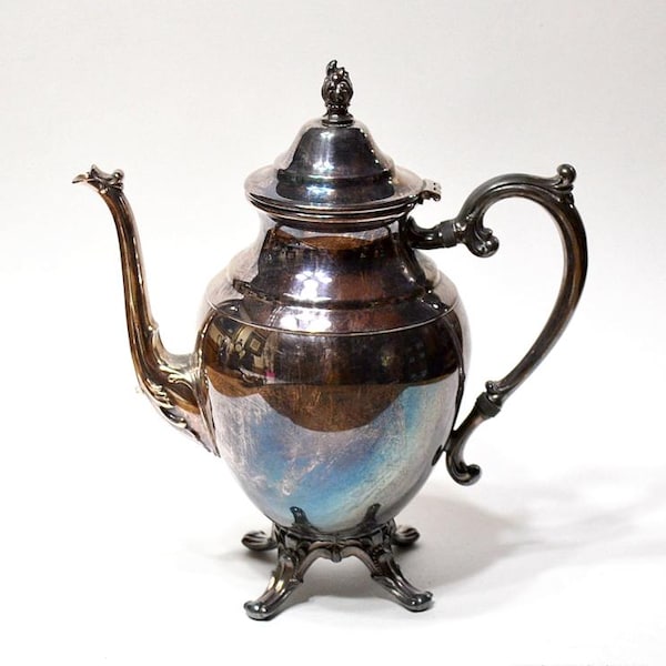 Silver Plate Teapot - Etsy
