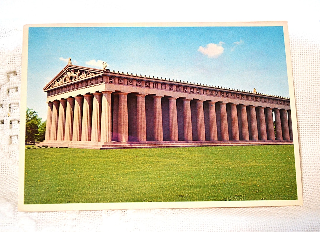 Vintage TENNESSEE Postcard Parthenon Nashville Centennial Park Souvenir ...