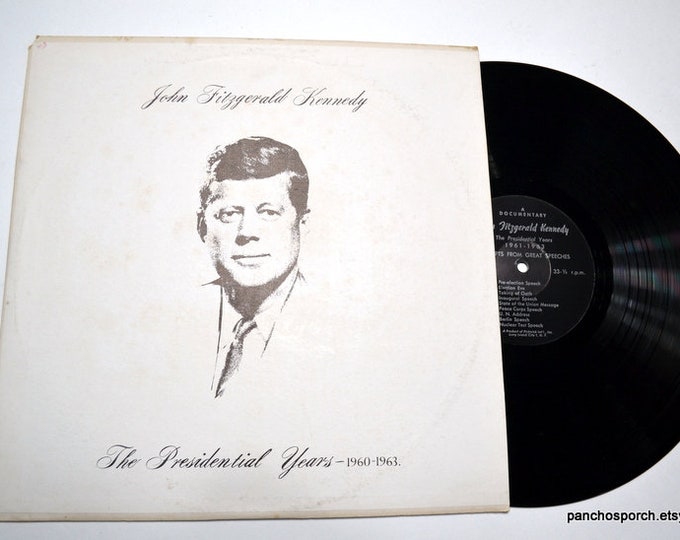 Vintage JOHN F KENNEDY Album Presidential Years 1960 1963 LP Vinyl ...