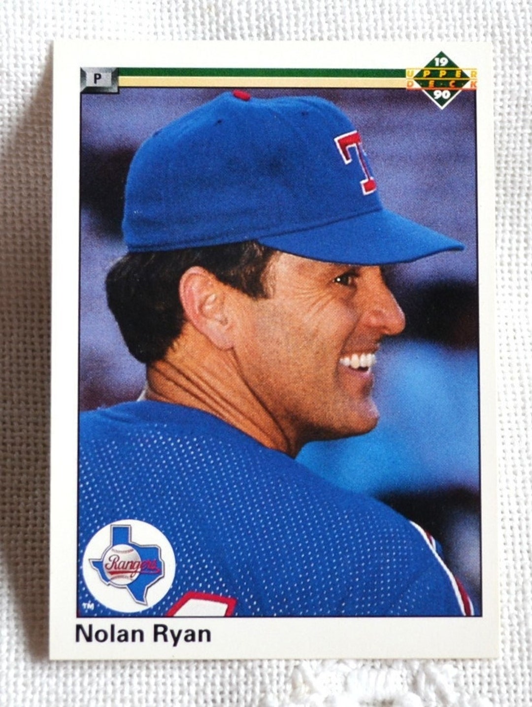 Nolan Ryan Baseball Card 1990 Upper Deck No 544 Texas Rangers 1990s ...