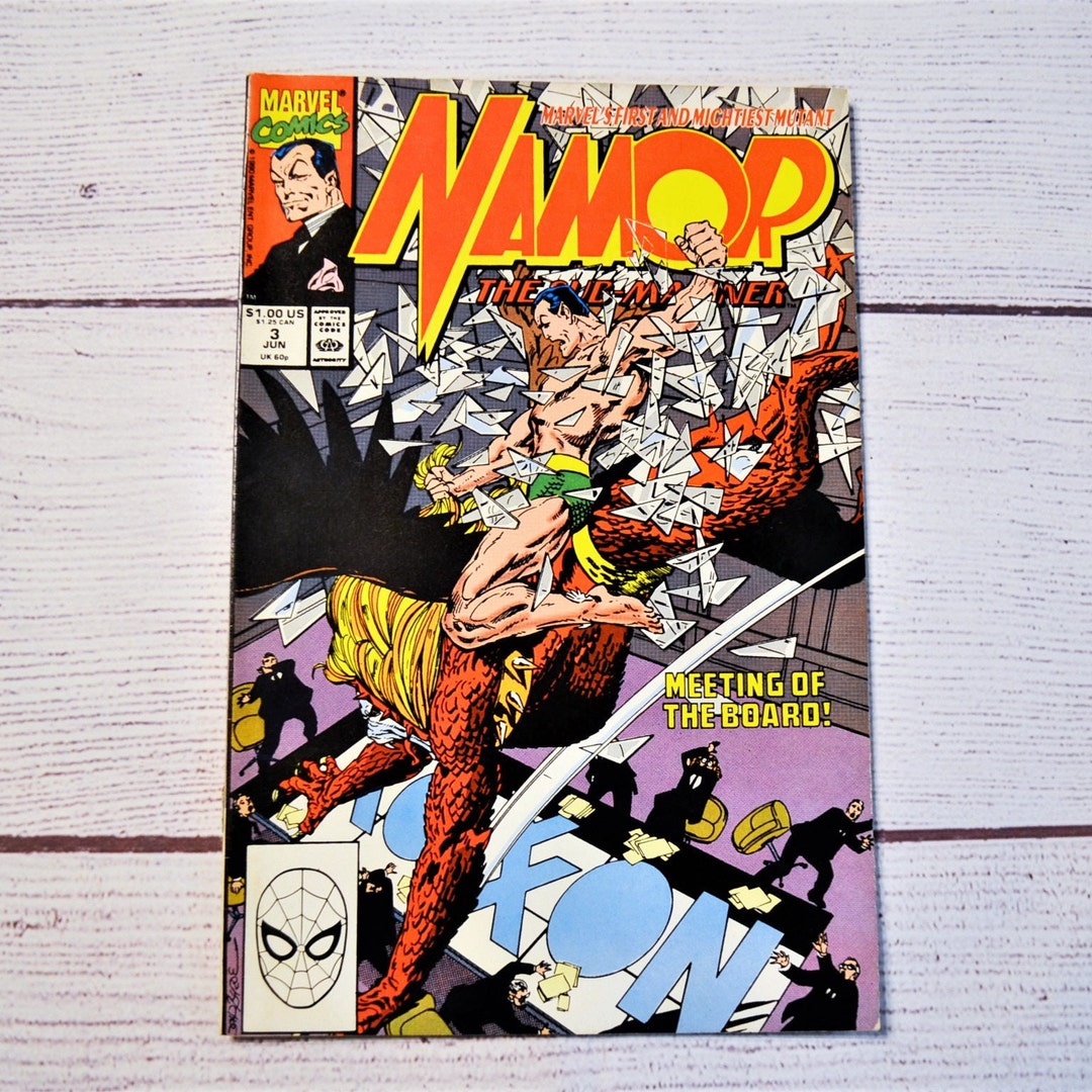 Vintage Namor the Sub Mariner Comic Book 1990 Number 3 Marvel Comics ...