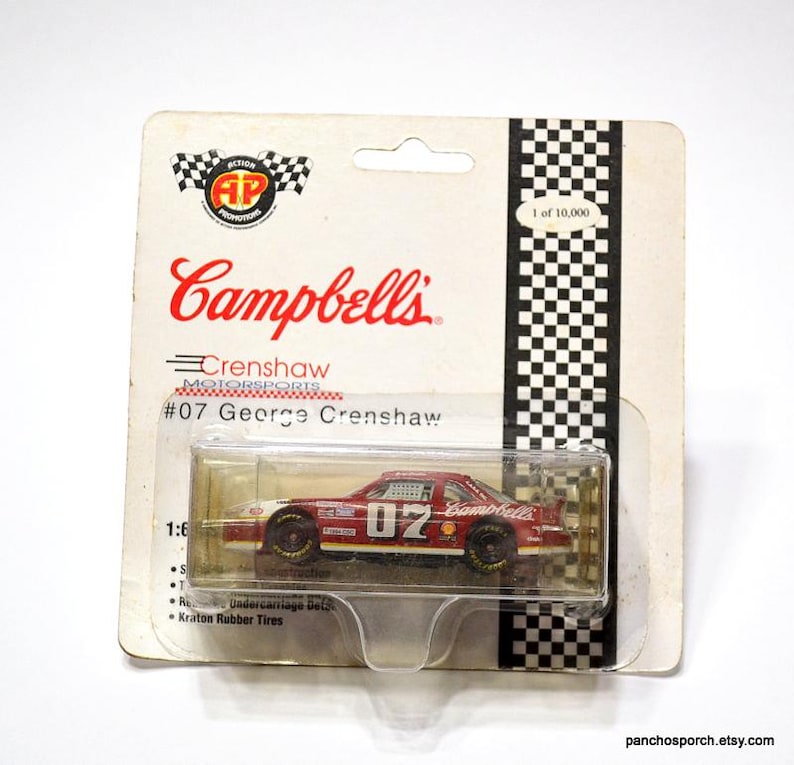 Vintage George Crenshaw NASCAR Diecast Car: 1994 Campbell's Soup 1/64 ...