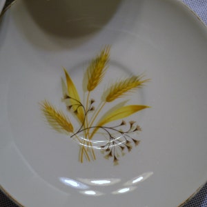Vintage Wheat Pattern Plates and Cup Lot White Gold Replacement Craft ...