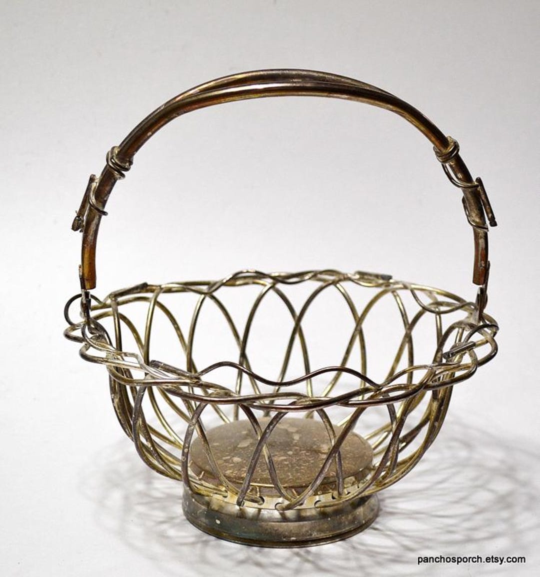 Vintage Silverplate Wire Basket Godinger Decorative Silver Wire Bowl ...