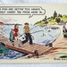 Vintage FISHING Post Card Funny Fish Story Man Woman Pier Postcard Fun ...