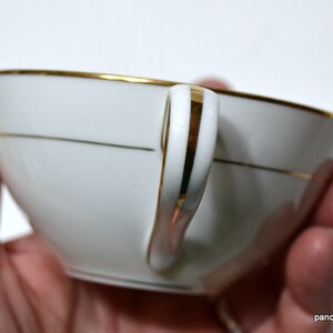 Vintage Noritake Neville Cup and Saucer Set(4): Beige Floral Gold Trim ...