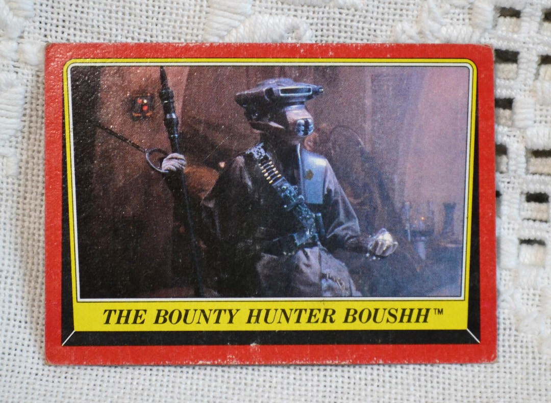 STAR WARS Return of the Jedi Trading Card No 25 Bounty Hunter Boushh ...