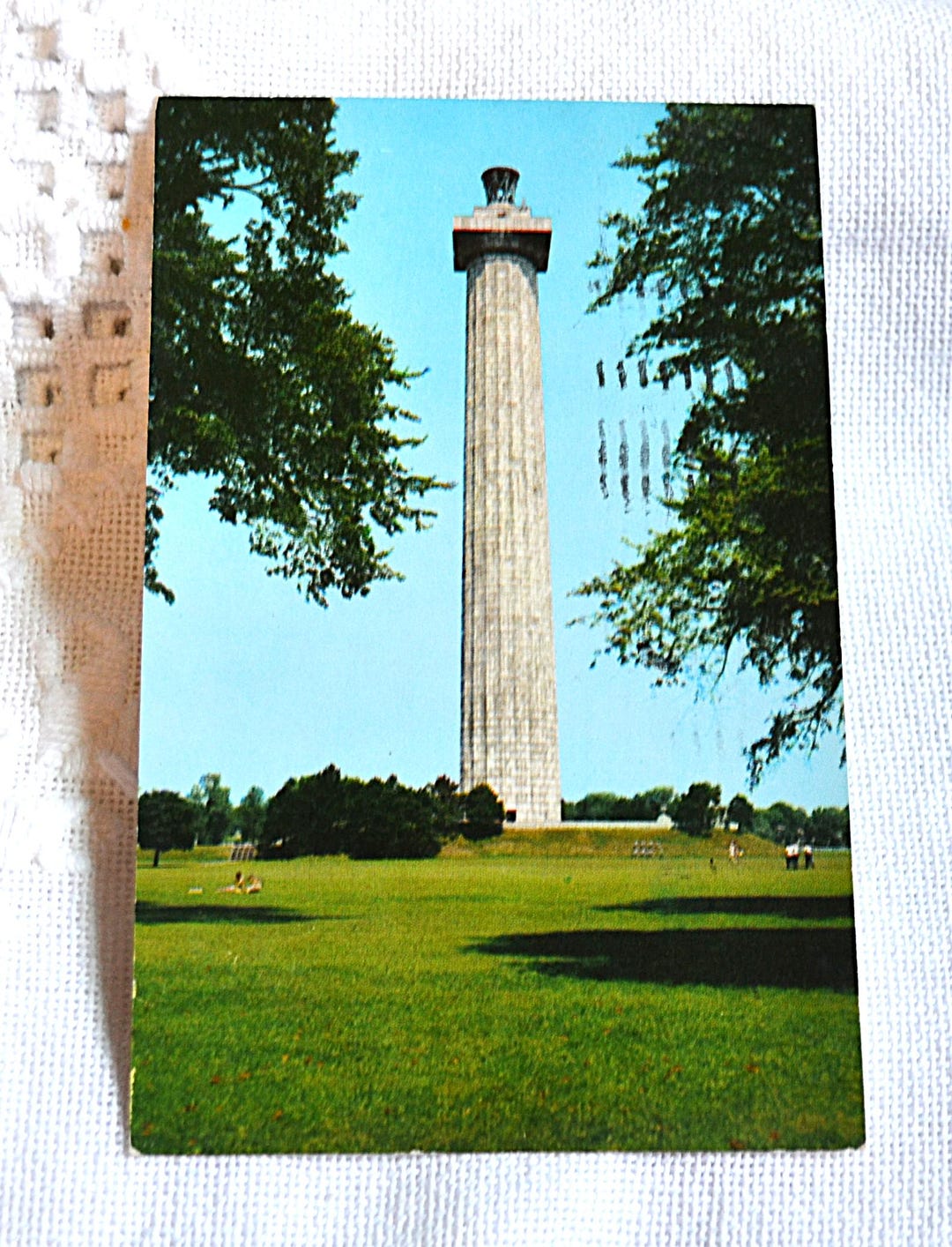 Vintage Ohio Postcard: Perry's Victory Memorial, Put-in-bay, 1959 - Etsy