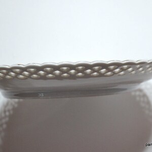 Vintage ELEANOR Round Plate Platter Reticulated Pierced Edge Floral ...