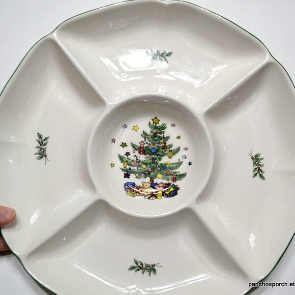 Nikko Happy Holidays Platter - Etsy