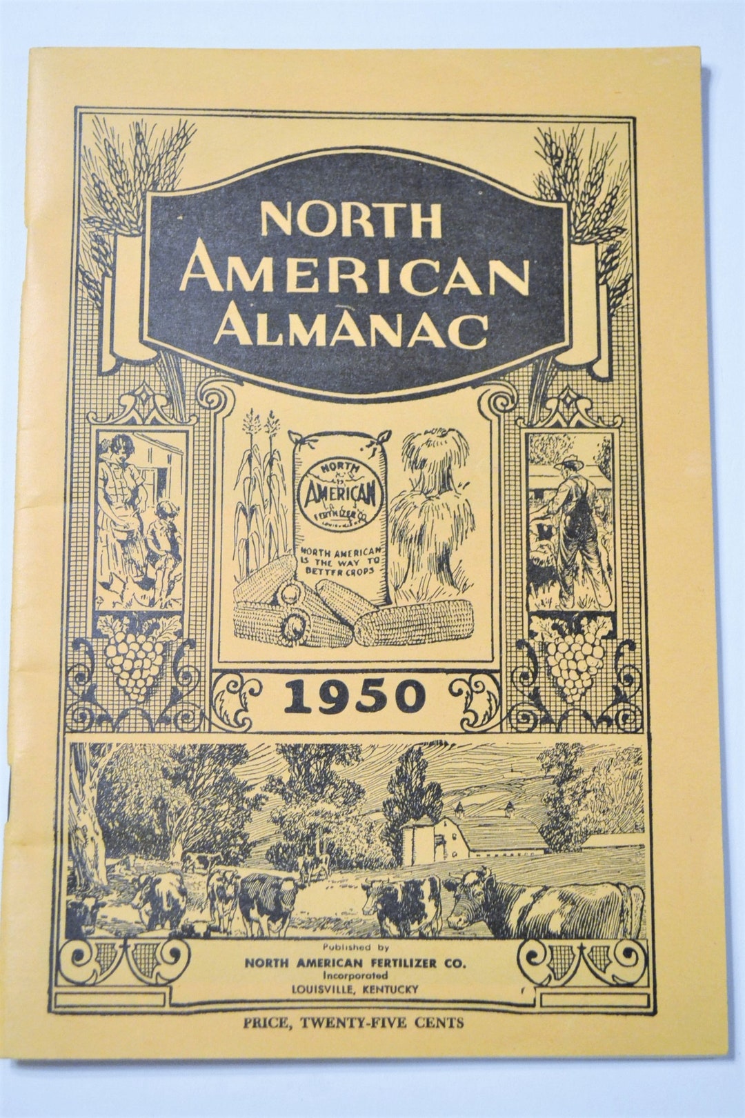 Vintage North American Almanac 1950 Farming Agenda Louisville Kentucky ...