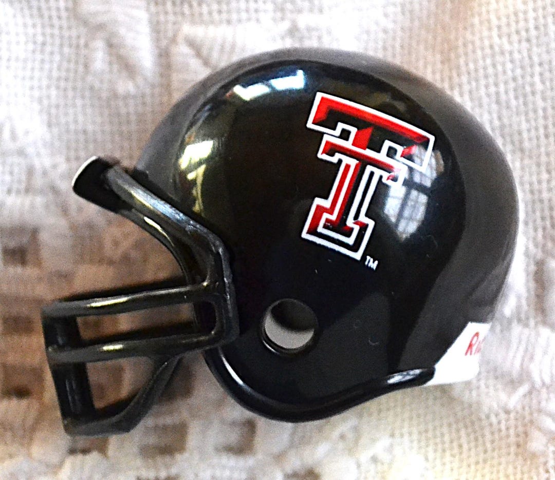Vintage Texas Tech Mini Pocket Football Helmet Red Raiders College ...