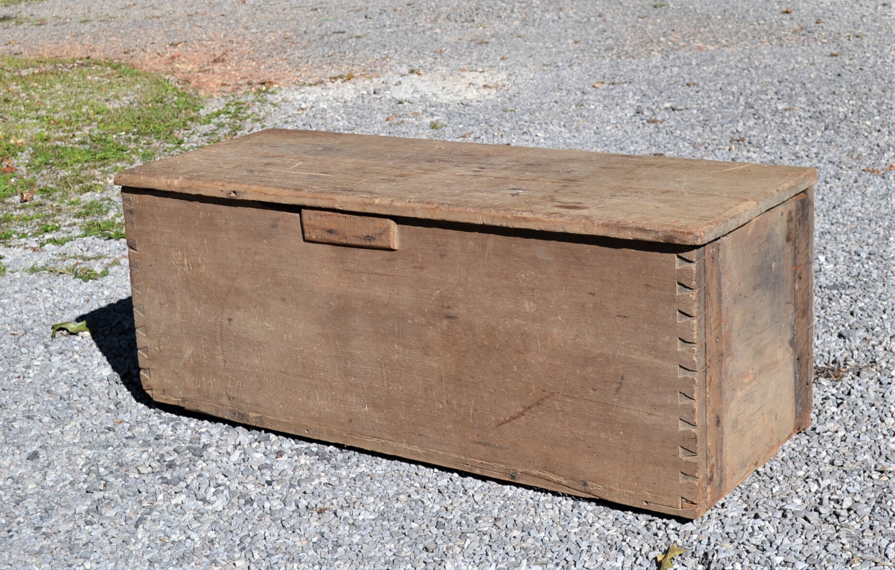 Antique Wooden Chest Rustic Primitive Large Wood Storage Chest | Etsy
