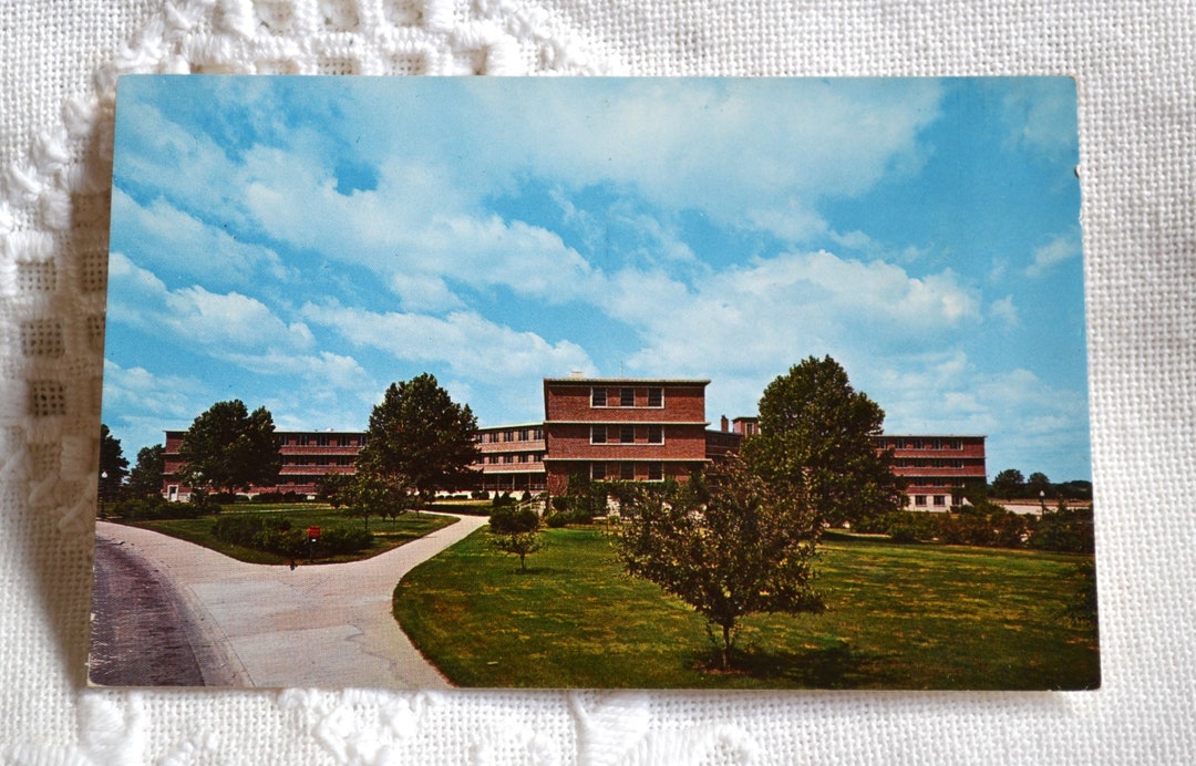 Vintage INDIANA Postcard PURDUE University Resudence Hall Americana ...