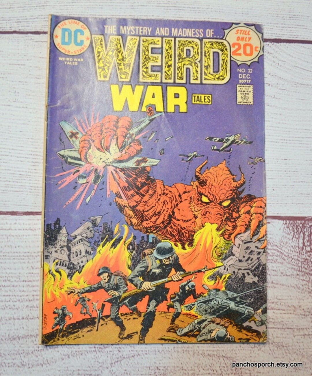 Vintage Weird War Tales Comic Book 1974 No 32 DC Comics Bronze - Etsy