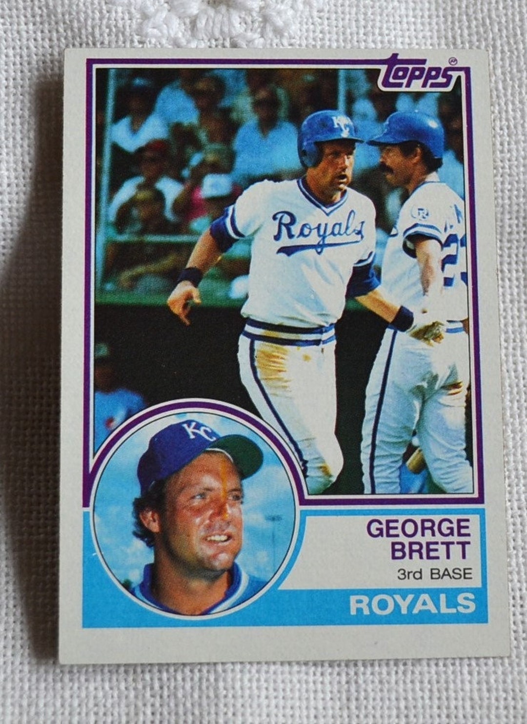 Vintage George Brett 600 Baseball Card 1983 Topps Kansas City Royals ...