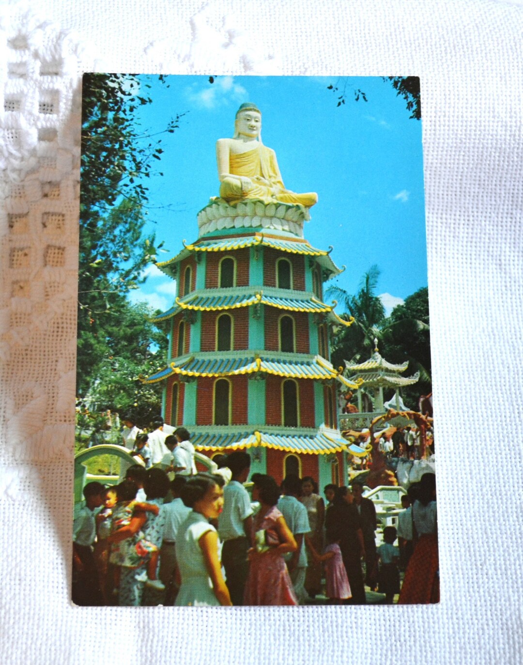 Vintage SINGAPORE Postcard Haw Par Villa Buddha Temple Post Card ...
