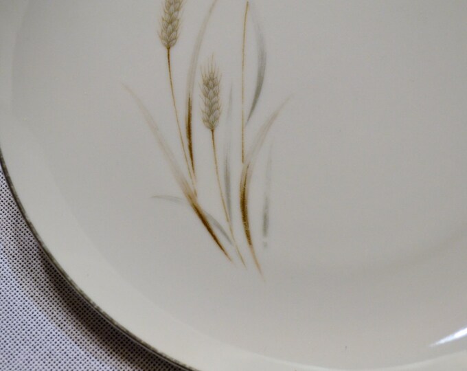 Vintage Princess China Dinner Plate Set of 5 Harvest 1718 Wheat White ...