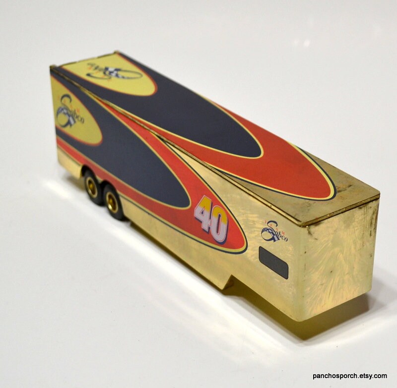Vintage Sabco Racing Gold Transporter & Car: Sterling Martin 40 NASCAR ...