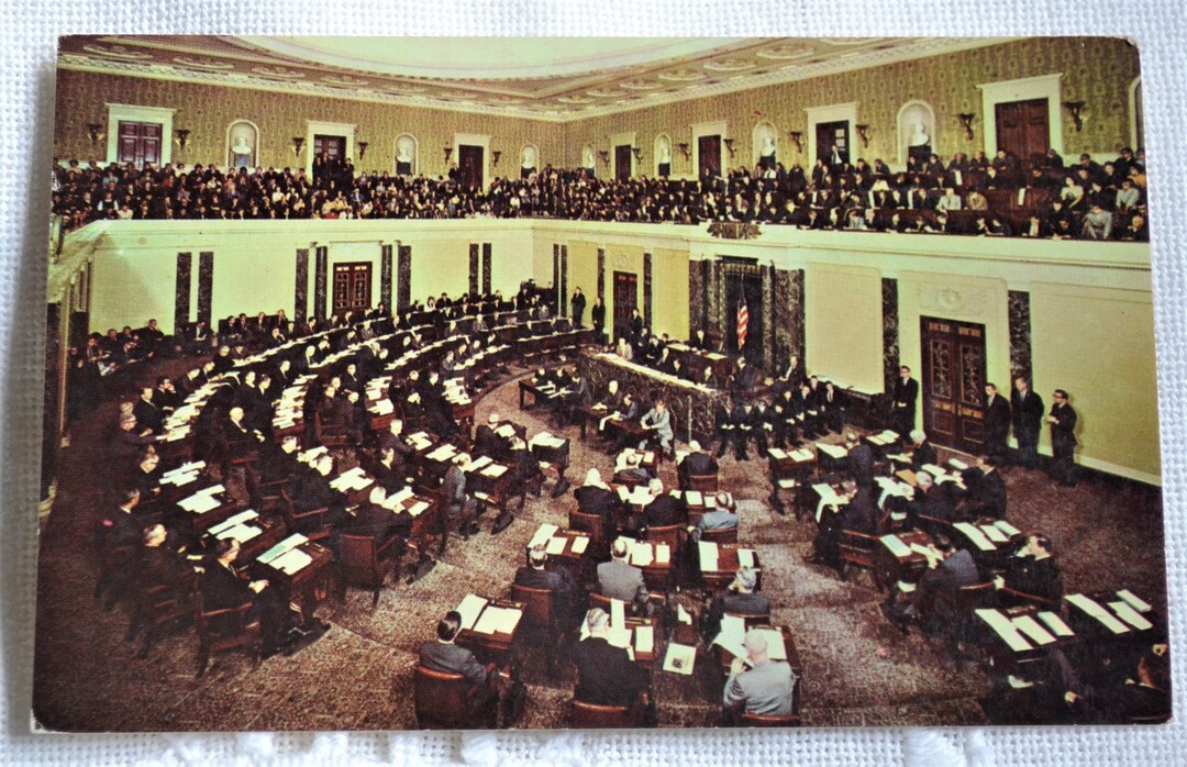 Vintage WASHINGTON DC Postcard Unites States Senate Photo 1963 Unused ...