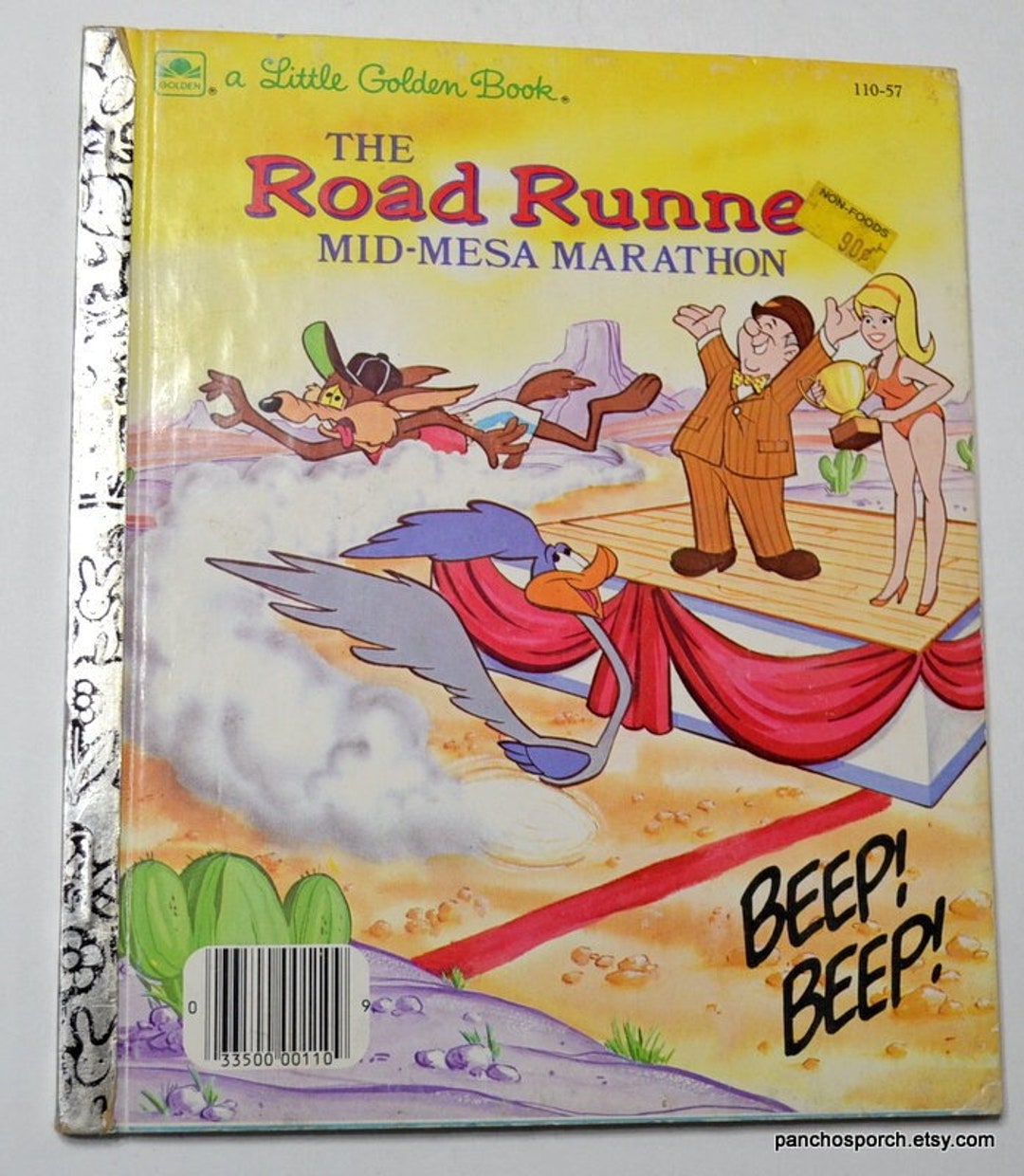 Vintage ROAD RUNNER Little Golden Book Warner Bros Mid Mesa Marathon ...