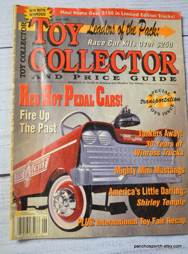 Vintage Toy Collector Magazine June 1995 Pedal Cars Shirley Temple ...