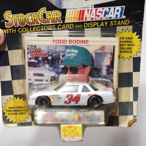 Vintage TODD BODINE No 34 Diecast Car 1/64 Scale 1991 Quick Stop Racing ...