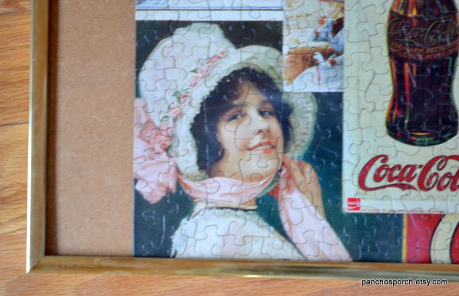 Vintage Coca Cola Puzzle Completed Jigsaw Puzzle Framed With - Etsy
