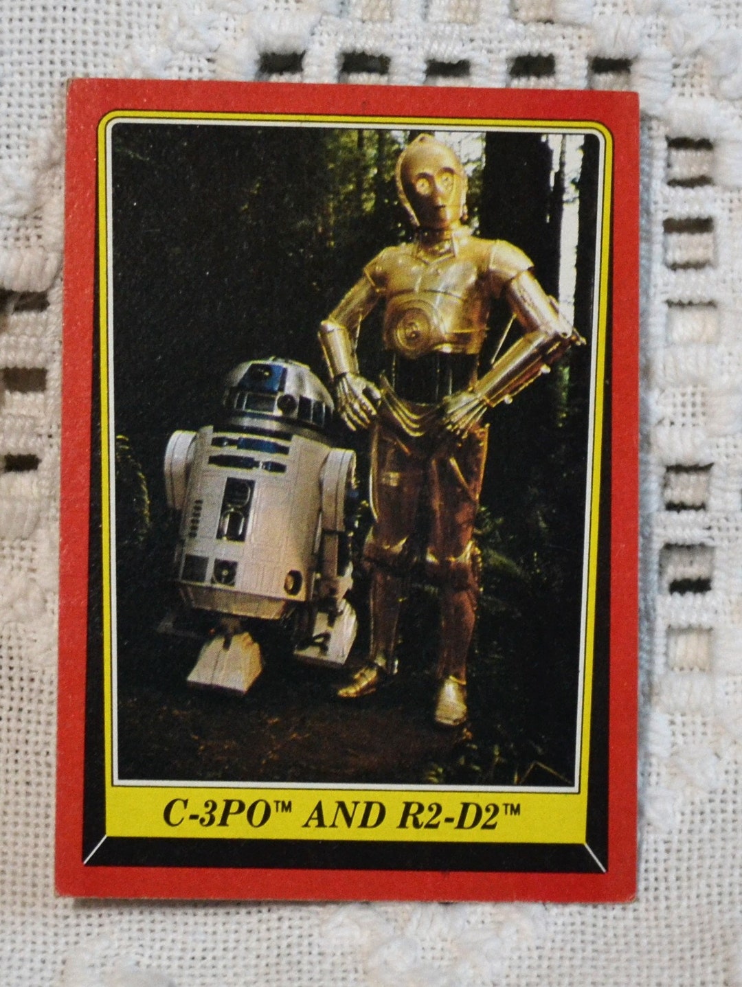 1983 Star Wars Return of the Jedi Trading Card: C3PO & R2D2 - Etsy