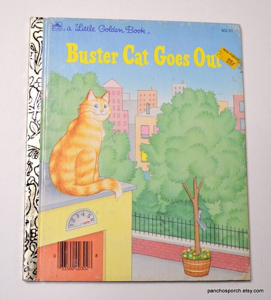 Vintage Little Golden Book Buster Cat Goes Out Illustrated 1980s ...