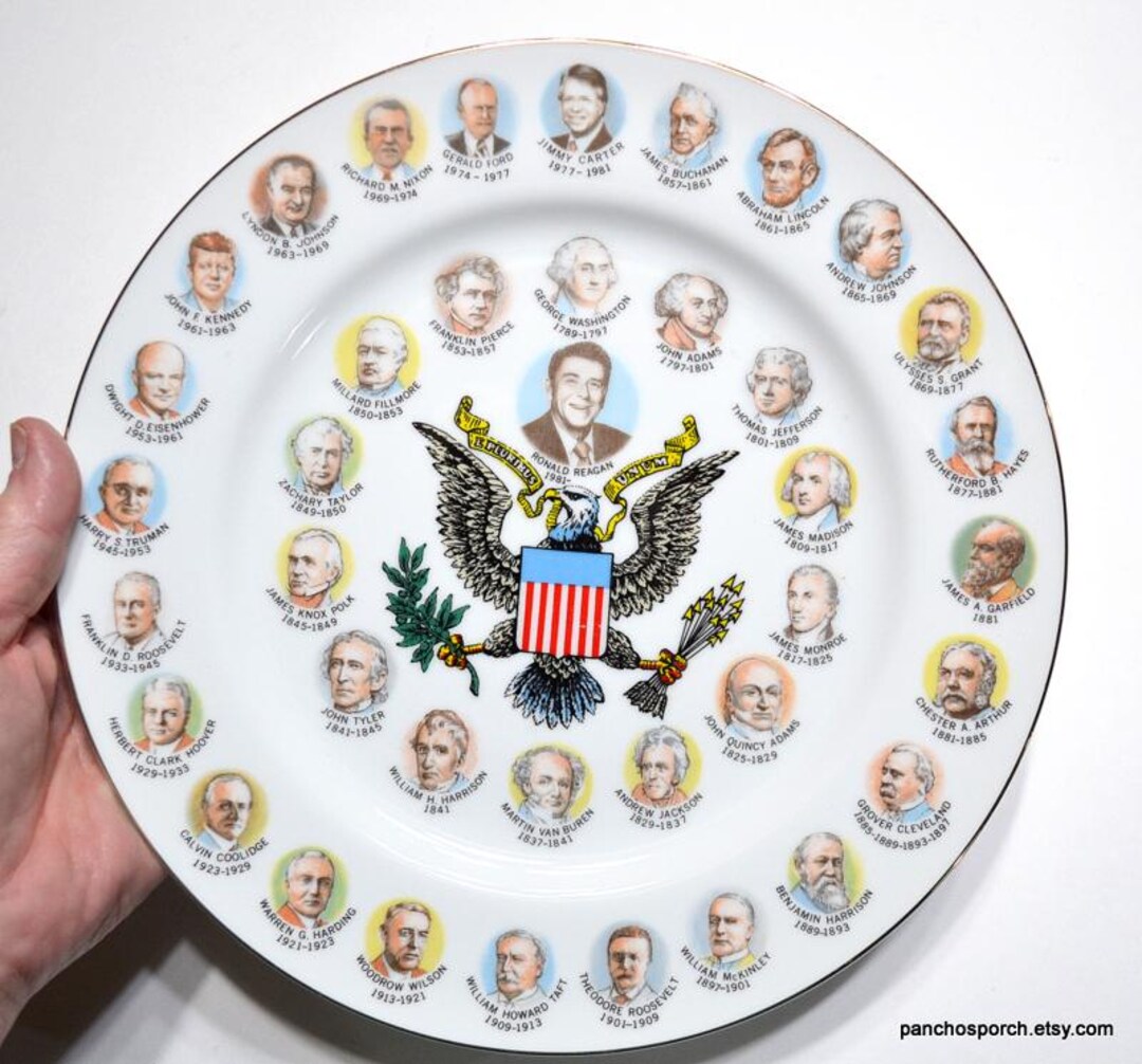 Vintage Ronald Reagan Collector Plate United States Presidents 1980's ...