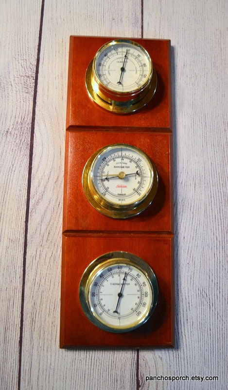 Wall Weather Station Wood - Etsy
