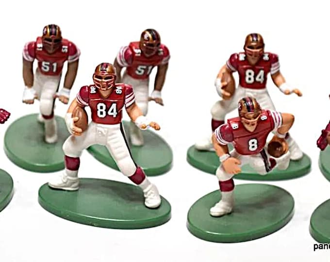 Vintage Miniature NFL Football Action Figure Lot of 10 San Francisco ...