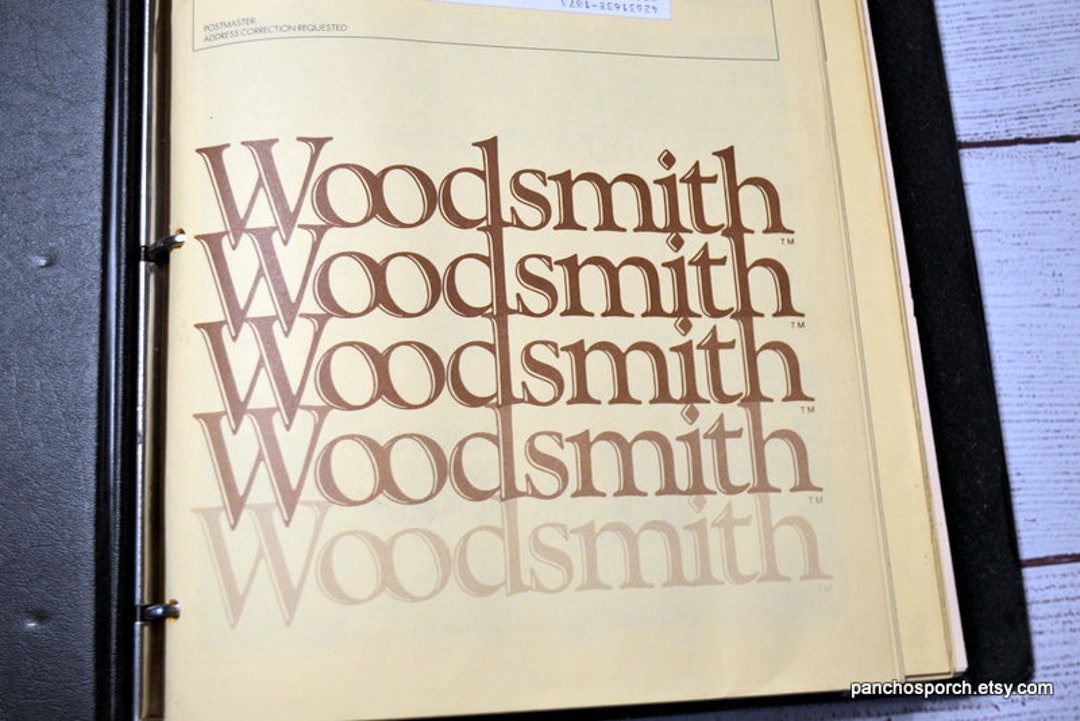 Woodsmith Publications Binder Full 1980's Lot Woodworking DIY Carpentry ...