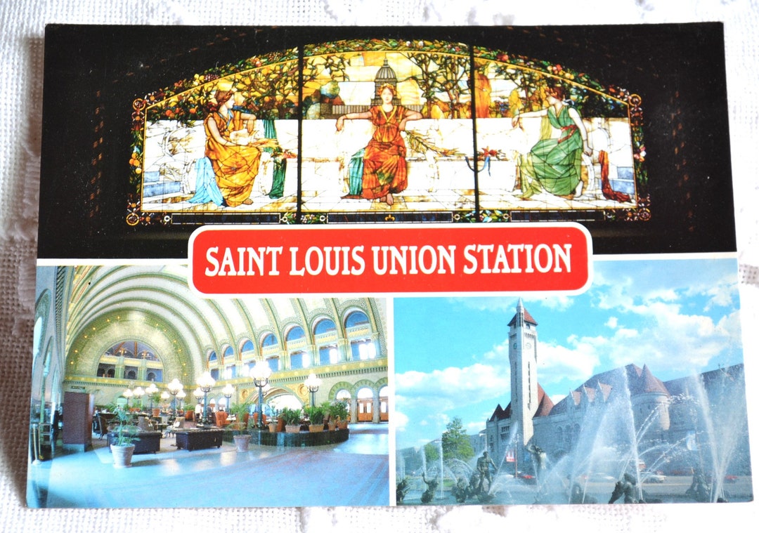 Vintage St Louis Union Station Postcard - Missouri Americana Ephemera ...