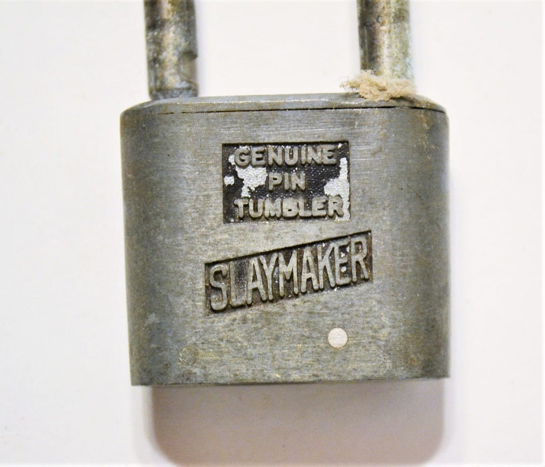 Vintage Slaymaker Padlock No Keys Old Lock Genuine Pin Tumbler ...