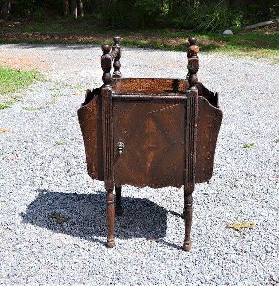 Antique Humidor Table Books