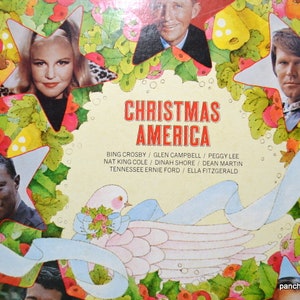 Vintage CHRISTMAS AMERICA Album Classic Holiday Songs Music Family ...