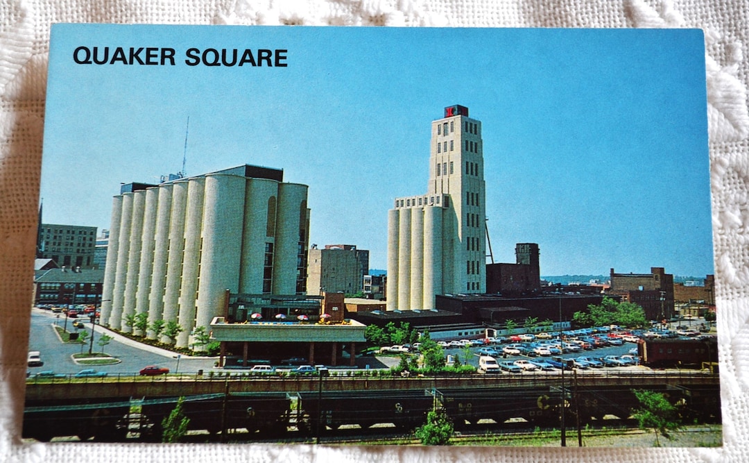 Vintage Quaker Square Akron Ohio Souvenir Quaker Oats Factory 1960s ...