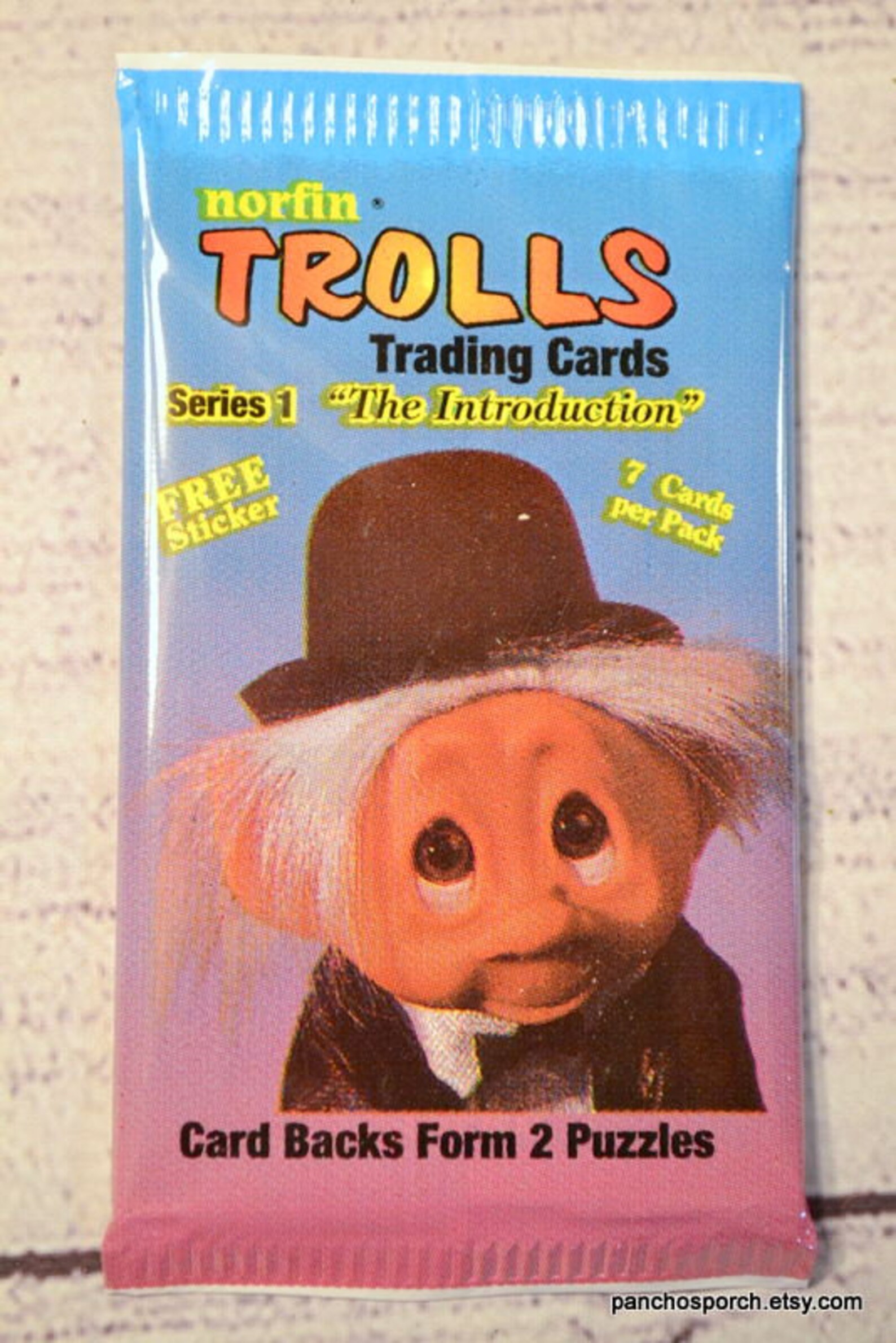 Buy Vintage Trolls Trading Card Unopened Package 1992 Norfin Online in ...