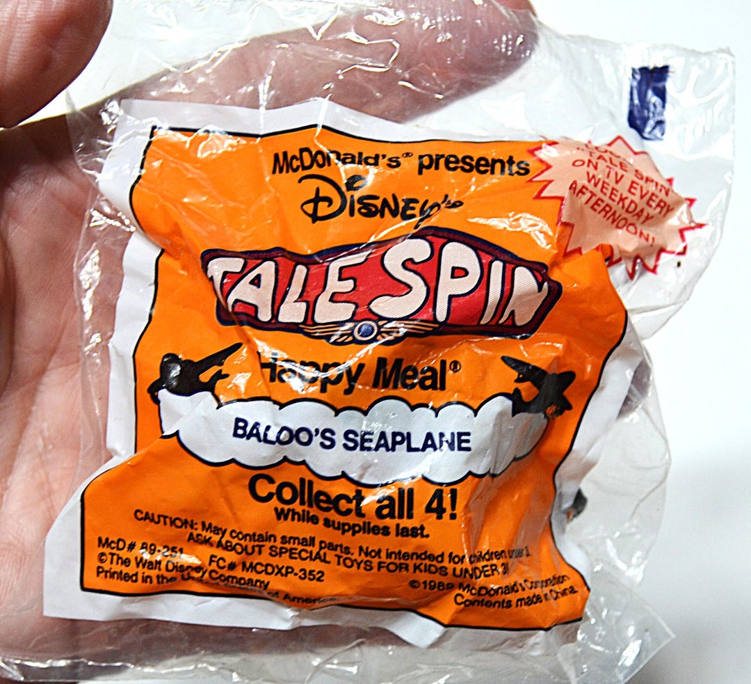 TALESPIN Baloos Seaplane Toy Plane Airplane Disney Vintage Mcdonalds ...