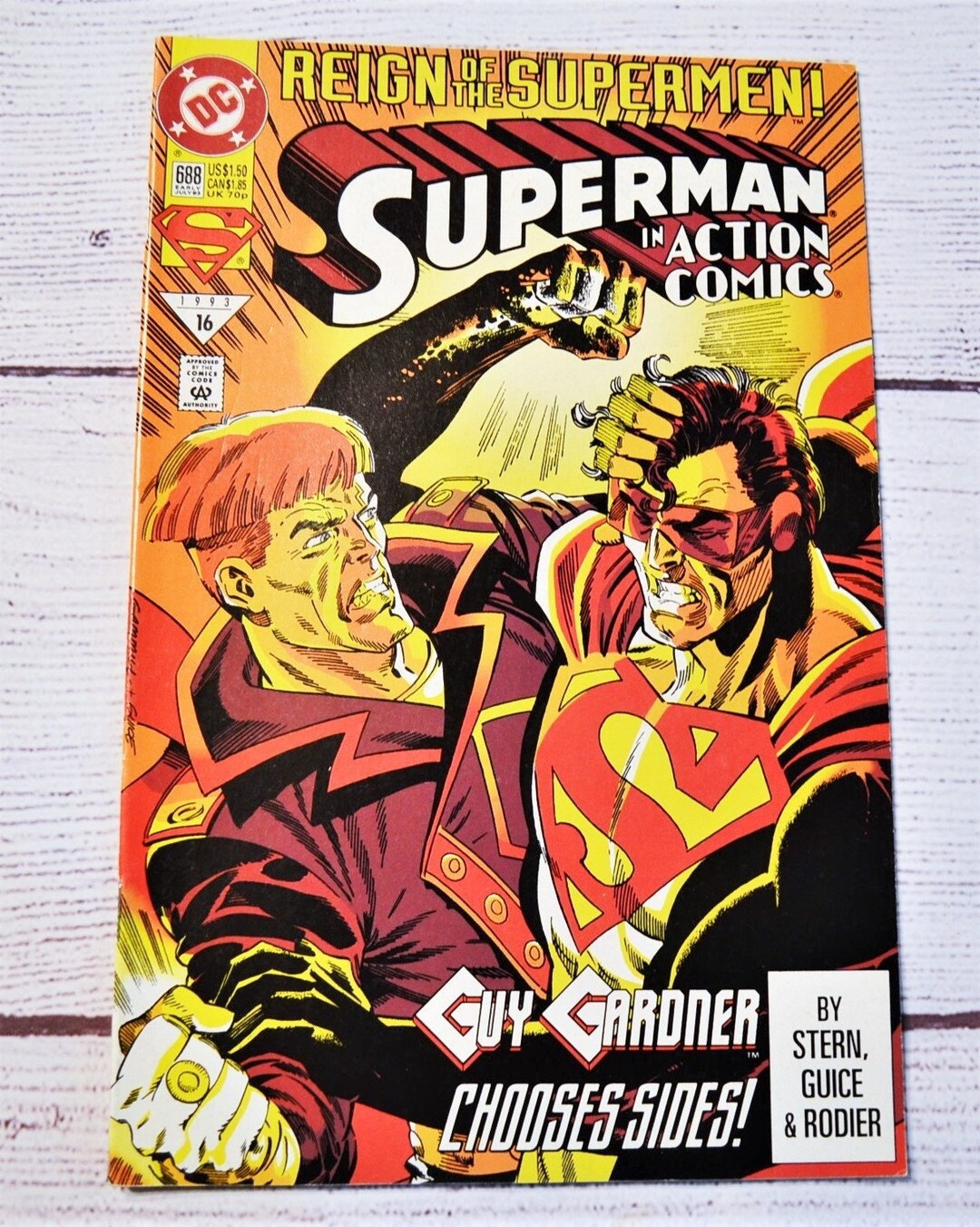 Vintage Superman Comic Book July 1993 Number 688 Action Comics ...