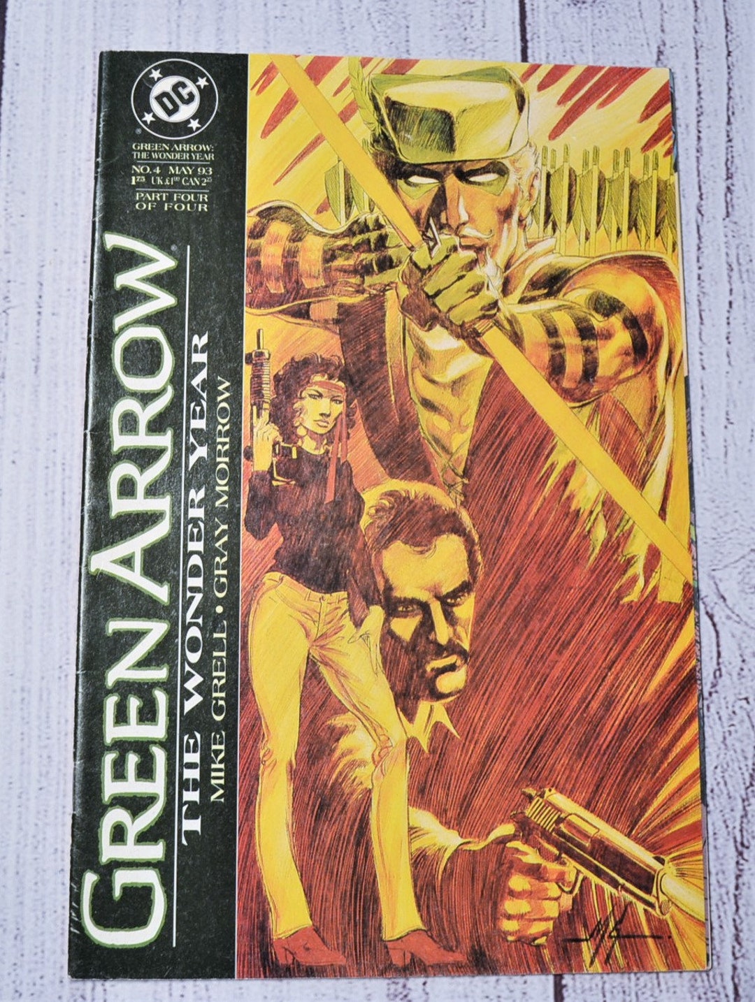 Vintage Green Arrow Comic Book 1994 No 4 Wonder Year DC Comics ...