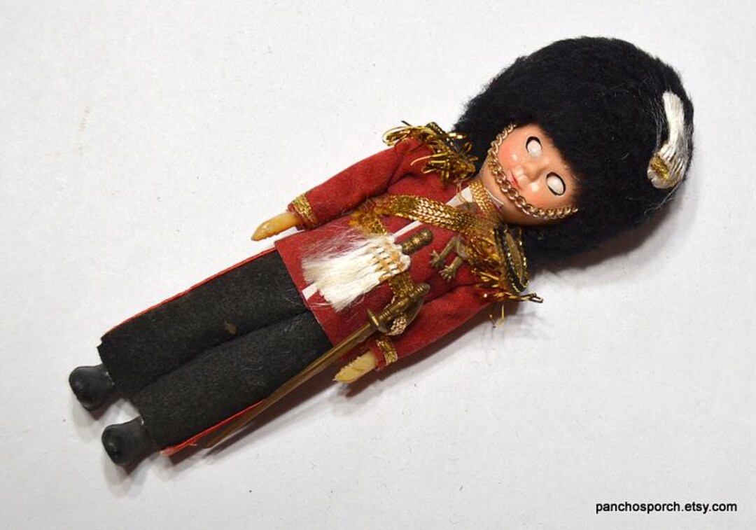 Vintage Royal Guard Soldier Doll: British Souvenir Display - Etsy