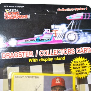 Vintage KENNY BERNSTEIN Diecast Dragster Car 1/64 Scale 1989 Big Kenny ...